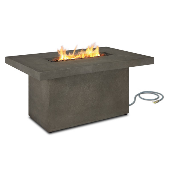 Real Flame Ventura Rectangle Chat Height Gas Fire Table by Real Flame & Reviews | Wayfair